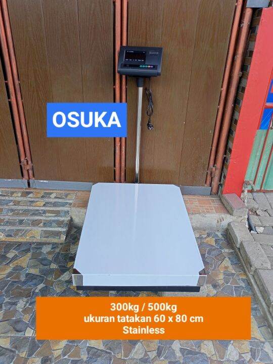 Timbangan Besar 300kg,500kg Digital Duduk platform 60 x 80cm | Lazada ...