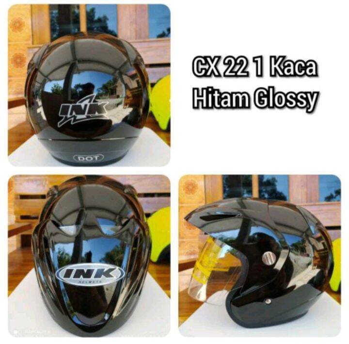 helm INK biasa warna hitam | Lazada Indonesia