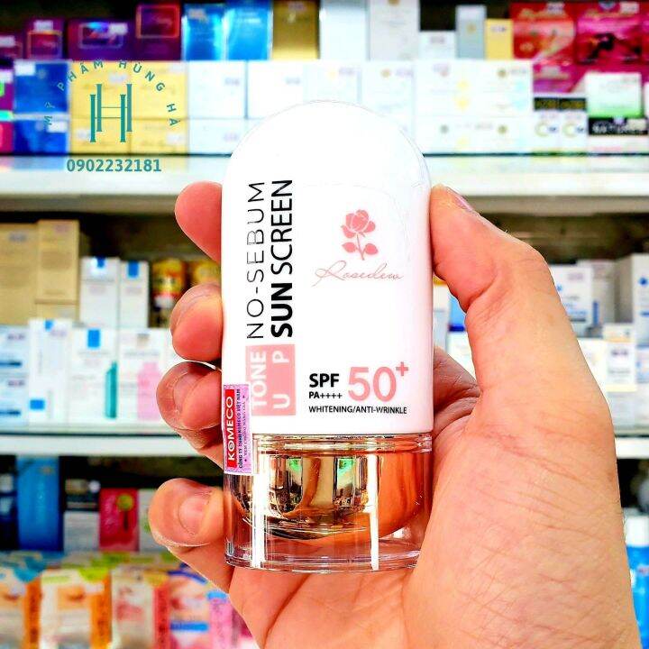 Kem chống nắng Beauskin, ngừa nám, kiềm dầu, nâng tông, chống thấm nước Rosedew Tone Up No Sebum ...