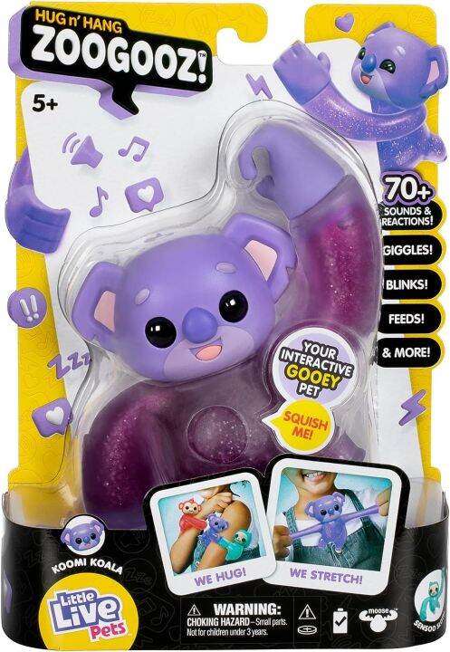 Little Live Pets Hug n' Hang Zoogooz - Koomi Koala. an Interactive ...