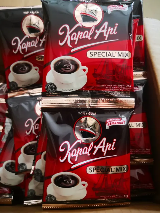 KOPI KAPAL API 24g x 10 bks (SPECIAL MIX.KOPI +GULA) | Lazada