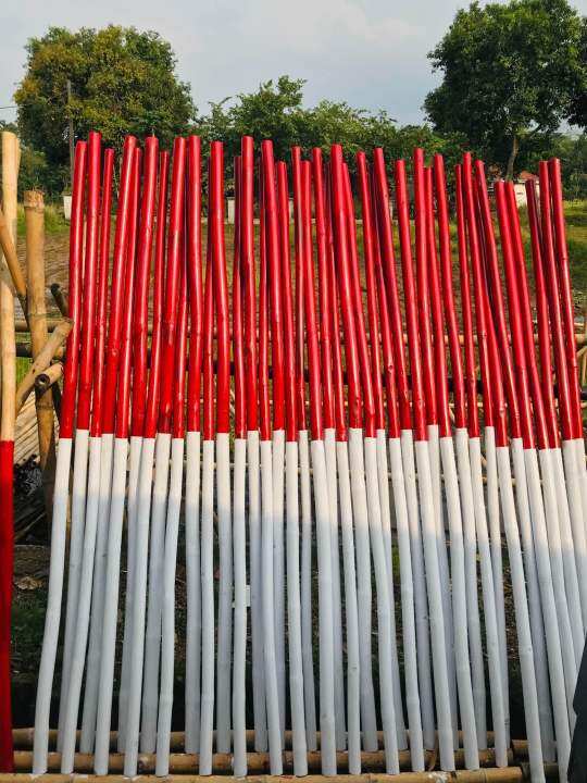 Tongkat Pramuka Bambu Cat Merah Putih Toya Pramuka Bambu | Lazada Indonesia