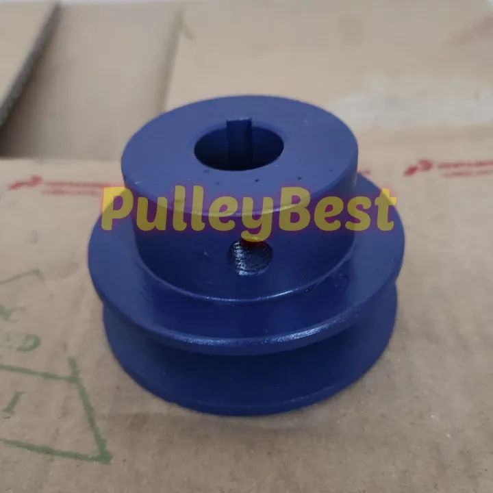 Pulley pully 2.5 inch as 25 mm jalur B1 / pully besi cor | Lazada Indonesia