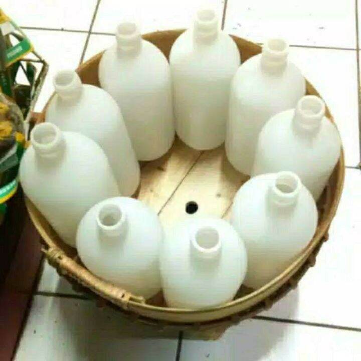 botol jamu plastik / botol bensin ukuran 1liter bahan tebal | Lazada ...
