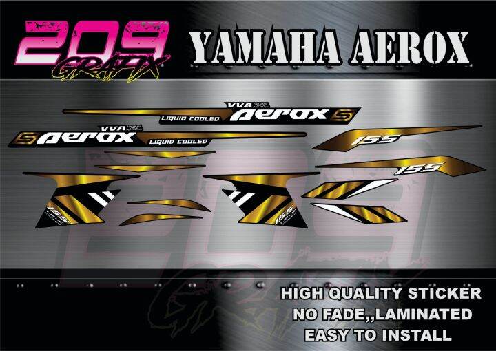 Yamaha Aerox V2 decals sticker | Lazada PH