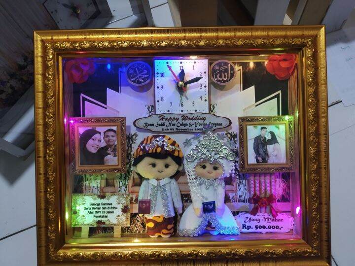 Kado Pernikahan Wedding Sunda bisa untuk mahar kemas frame kaca dengan ...