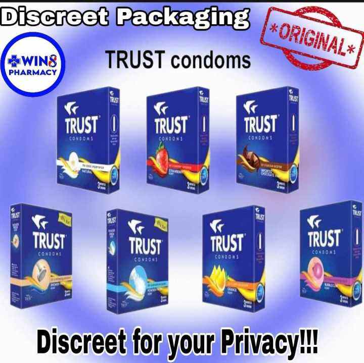 TRUST CONDOM ALL VARIANTS AND SCENTS AVAILABLE 3PCS PER PACK | Lazada PH