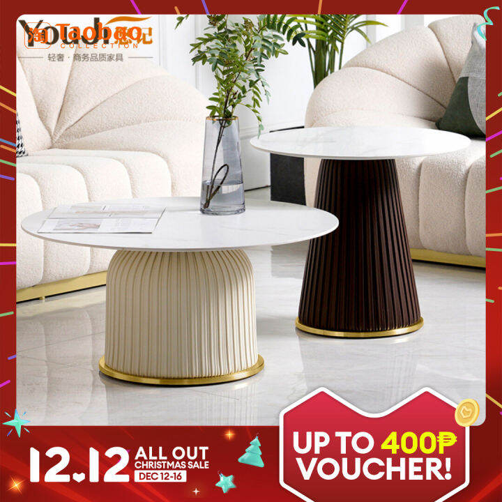 Youji Rock Plate Small Coffee Table Table Household Modern Light Luxury Side Table Living Room ...