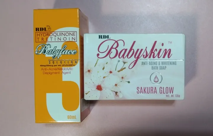 RDL Baby Face #3 & RDL Sakura Scent Anti-Aging soap (FREE COTTON ...