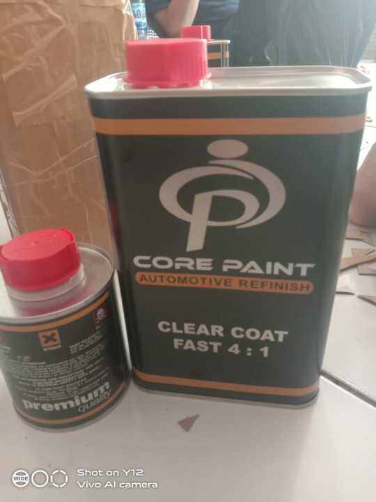 fast clear coat/pernis core paint 41 1liter by scp asli | Lazada Indonesia
