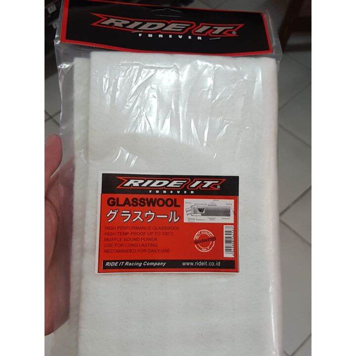 Glasswool / Gasbul / Busa knalpot serat Putih Merk Ride it, Kualitas ...