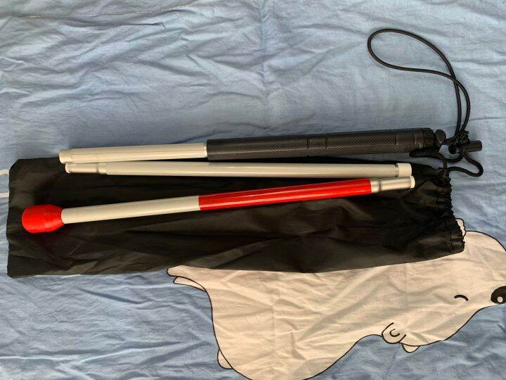 Three-Section Aluminum Alloy Tactile Stick Blind Children Blind ...