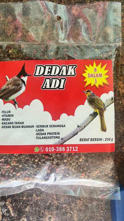 DEDAK ADI MAKANAN BURUNG MERBAH CANDIK | Lazada