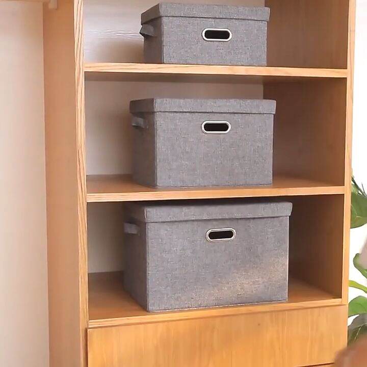 SAVE Foldable Storage Box with Removable Cover Organizer Box Kotak ...