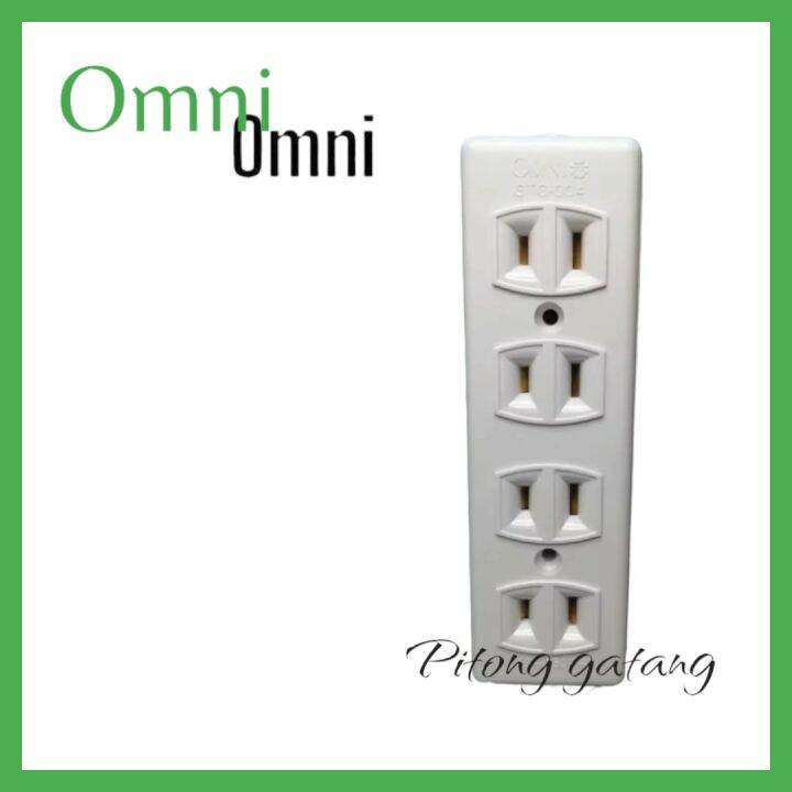 Omni Spring Type Outlet. 10 A 250V. 2 gang, 3 gang, 4 gang. | Lazada PH