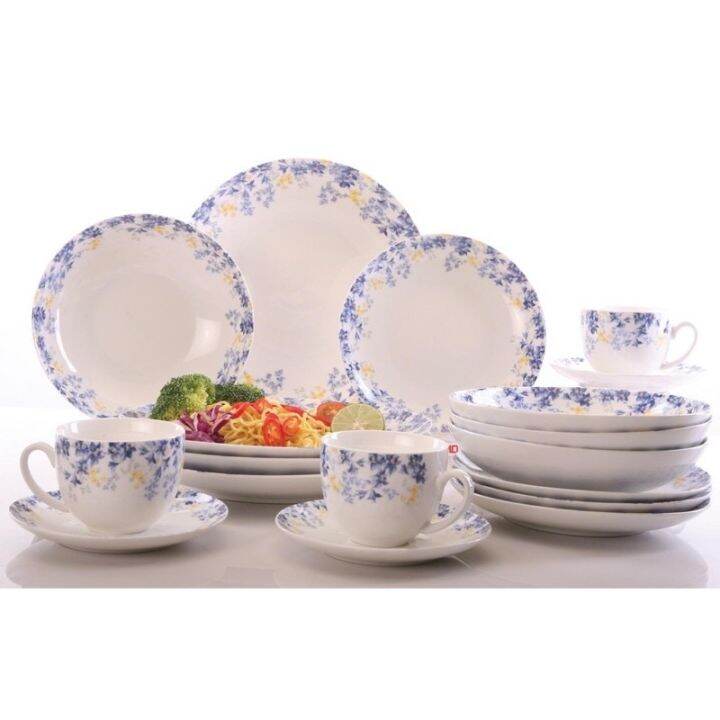 Giacomo 20 pcs Porcelain Dinner Set / Set Pinggan Giacomo Ready Stock ...