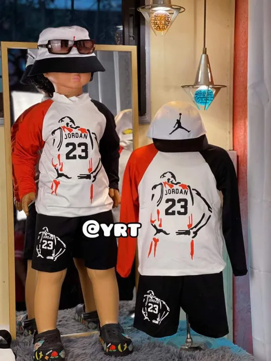 JORDAN KIDS RASH GUARD TERNO C052 | Lazada PH