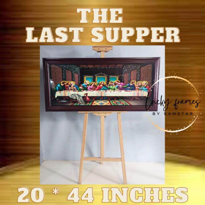 The Last Supper Acrylic Smooth Finish Wood Frame 53cm x 112cm | Lazada PH