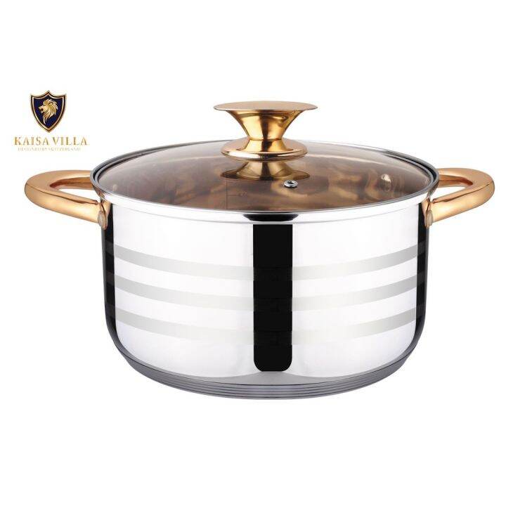 Kaisa Villa casserole with lid stainless Steel soup pot cooking pot ...