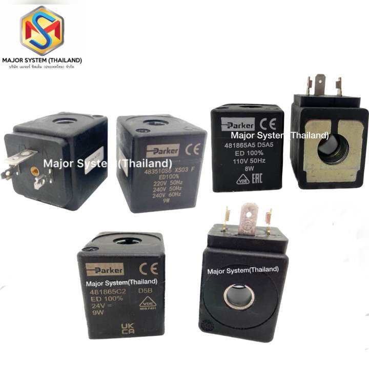 Parker 483510S6, 481865C2 , 481865A5 Coil Parker คอยล์โซลินอยด์วาล์ว ...
