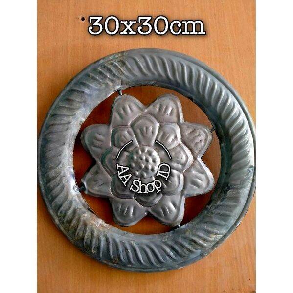 Ornamen pagar besi plat Ring tambang 30cm | Lazada Indonesia