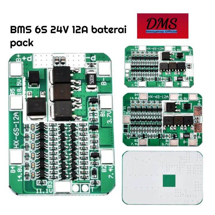 Modul BMS 6S 24V 15A atau 12A Batterai Lithium Pack | Lazada Indonesia