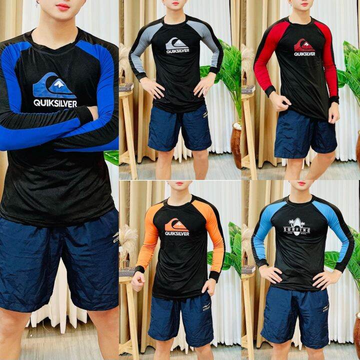 Rash Guard Long Sleeve For Men can Fit Medium - XL Frame | Lazada PH