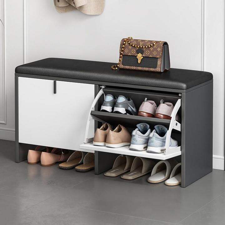 Shoe Changing Stool Shoe Cabinet Storage Stool Chair Assemblage Zone ...