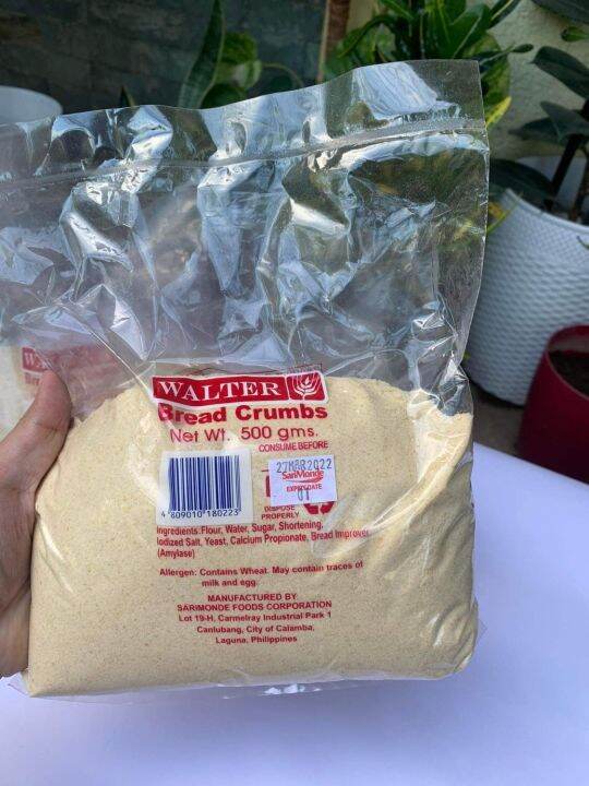 Sale!!! Fine Bread Crumbs for Pandesal 500g (Walter) Expiration Date ...