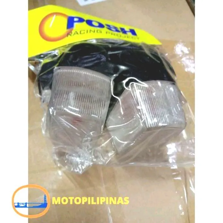 SIGNAL LIGHT XRM WHITE PAIR LENS ORANGE BULB LEFT AND RIGHT SIGNAL :MP ...