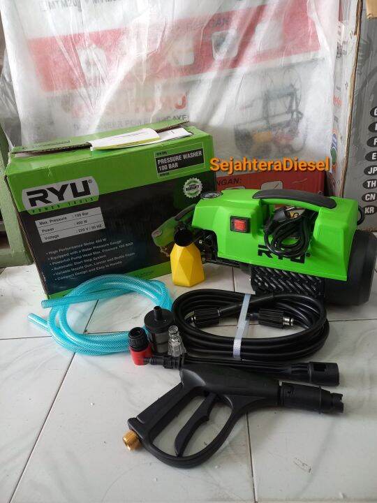 RYU TEKIRO 100BAR Steam Jet Cleaner Listrik Presure Washer 100Bar ...