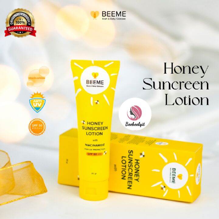 Beeme Honey Sunscreen Lotion with Niacinamide SPF 50+++ | Lazada Indonesia