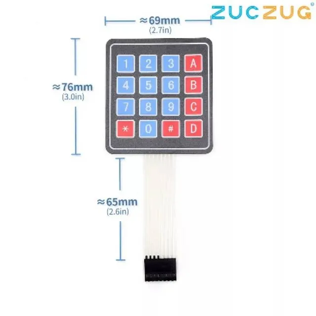 KEYPAD / KEYBOARD MATRIX 4X4 ARDUINO - PERTAMINI - POM MINI | Lazada ...