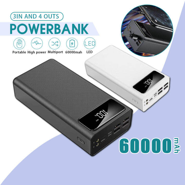 60000mAh Powerbank 4 Dual Input Fast Charging 60,000mAh USB Type-C ...