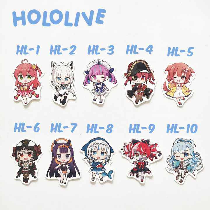 Sticker Hololive Vtuber 1 Sakura Miko Shirakami Fubuki Minato Aqua ...