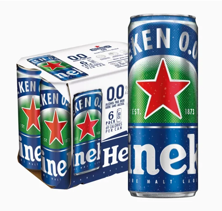 Heineken 0.0 Zero Alcohol Beer Can, 320ml (Pack of 6) | Lazada PH