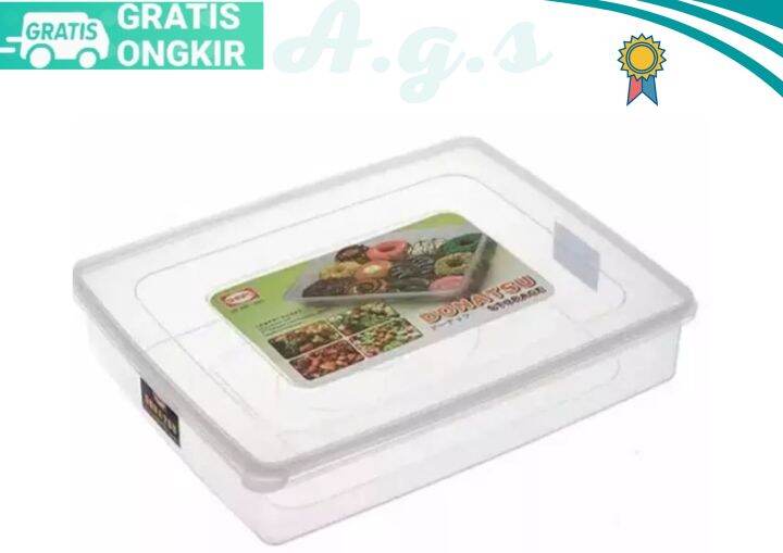 Box Donat - Box Donat Plastik Ukuran Jumbo - Box Donat Plastik - Kotak Makan - Tempat Makan ...