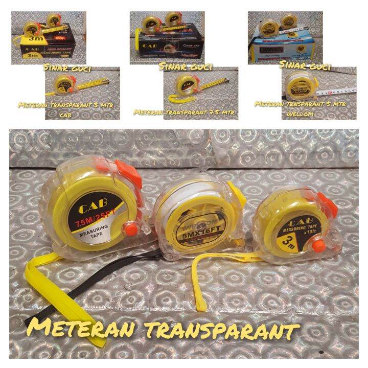 Meteran Transparant Berbagai Ukuran dan Merk | Lazada Indonesia