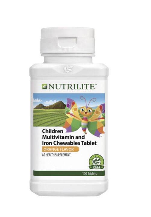 Nutrilite children multivitamin and Iron chewable tablet (Ready stock ...