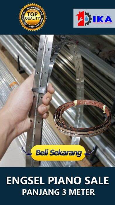 IKA - ENGSEL PIANO / ENGSEL PANJANG METERAN /ENGSEL LEMARI PER 3 METER ...