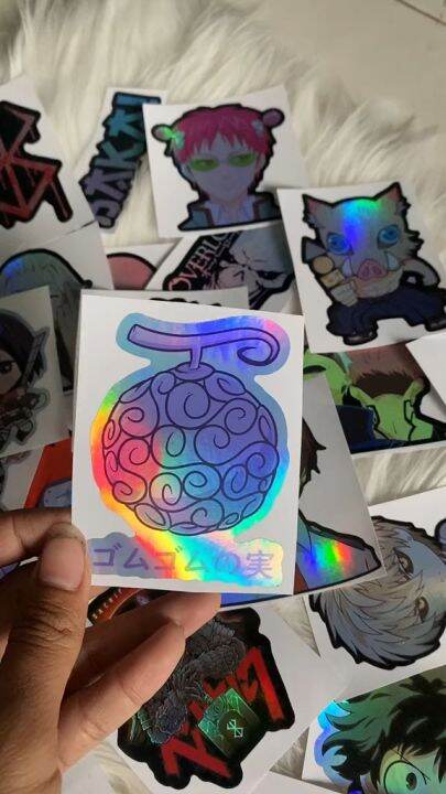 Stiker Hologram Buah iblis One piece ukuran 8 cm | Lazada Indonesia