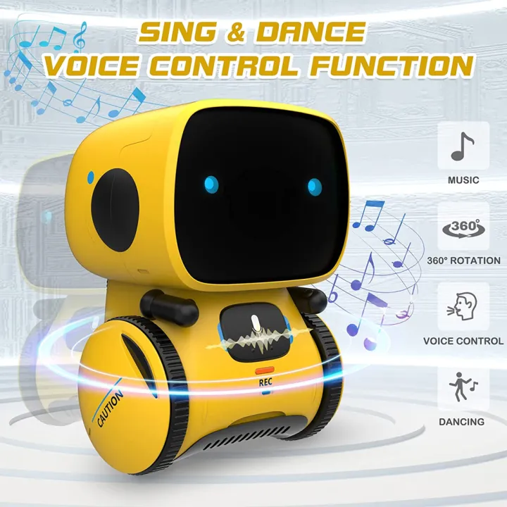 Smart Talking Robots with Voice Control Touch Sensor Singing Dancing ...