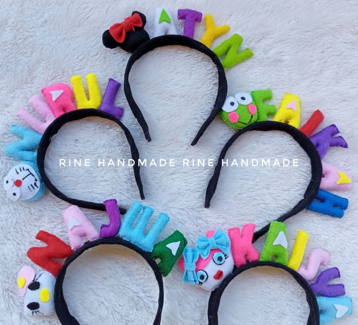 Bando Nama dan Karakter Lucu/Rine Handmade 3 | Lazada Indonesia