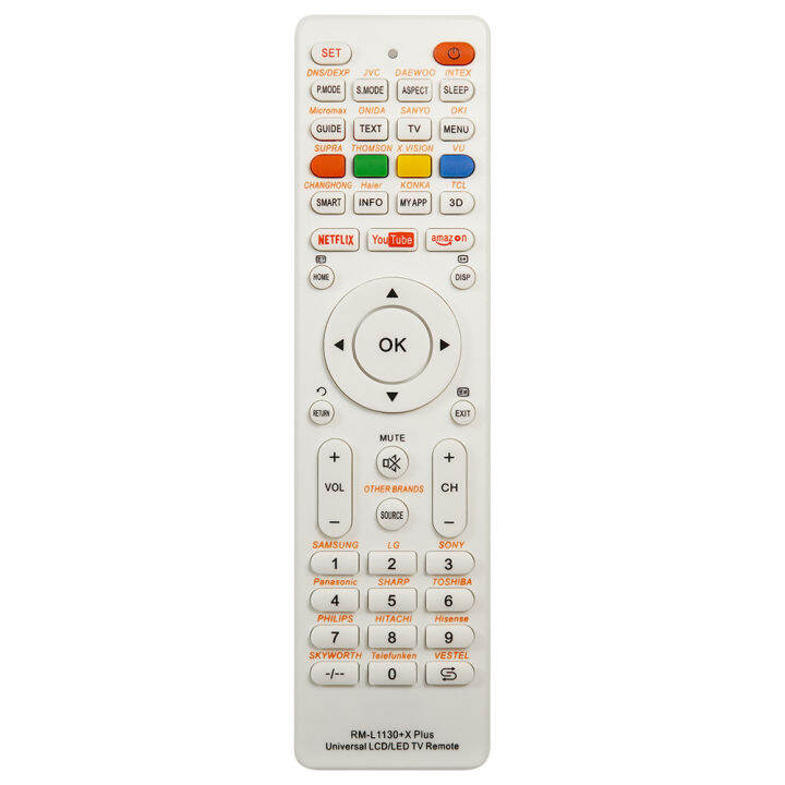 Universal Rm L1130 X Remote Control Fits For All Brand Lcd Led 3d Smart