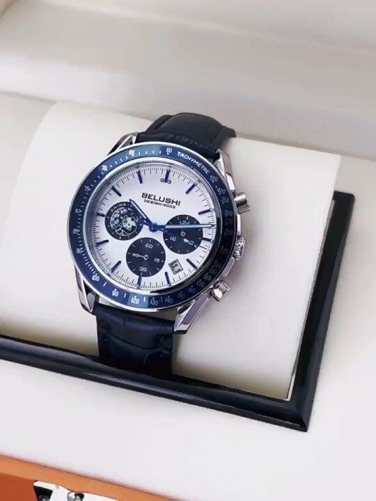 BELUSHI watch for men relo Panda Special Edition Fashion Chronograph ...