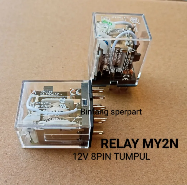 RELAY MY2N 12 VOLT 8PIN TUMPUL 5A 250VAC RELAY 12VOLT 8PIN MY2N TUMPUL ...
