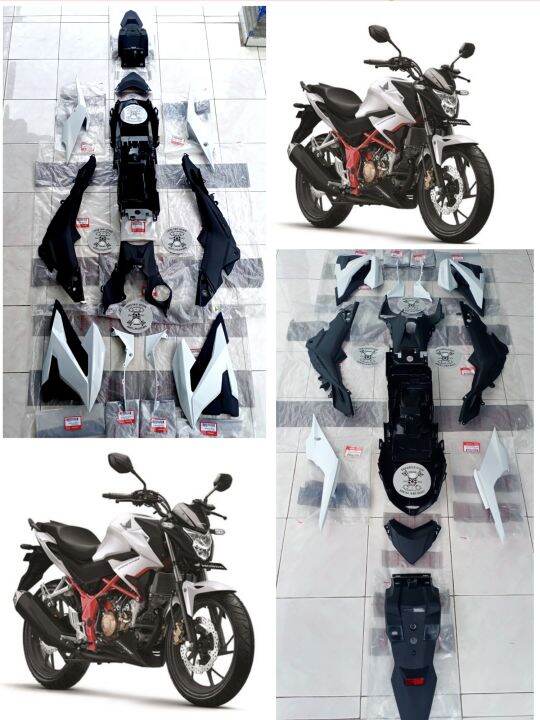 COVER FULL BODY CB150R LED V3 PUTIH COVER CB150R LED V3 PUTIH FULSET ...
