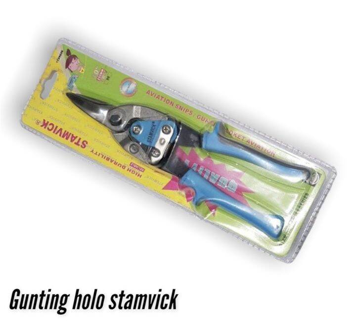 Gunting hollow Stamvick gunting seng baja ringan Heavy dutty 10 ...