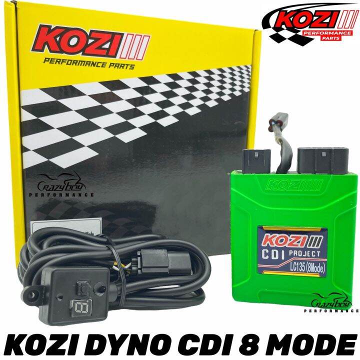 KOZI DYNO CDI 8 MODE🔥SETTING LETOP🔥LC135 Y125Z YAMAHA CDI RACING SIAP ...