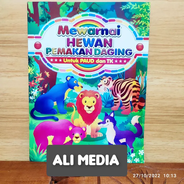 Buku Anak Mewarnai Hewan Pemakan Daging Untuk Paud & Tk | Lazada Indonesia